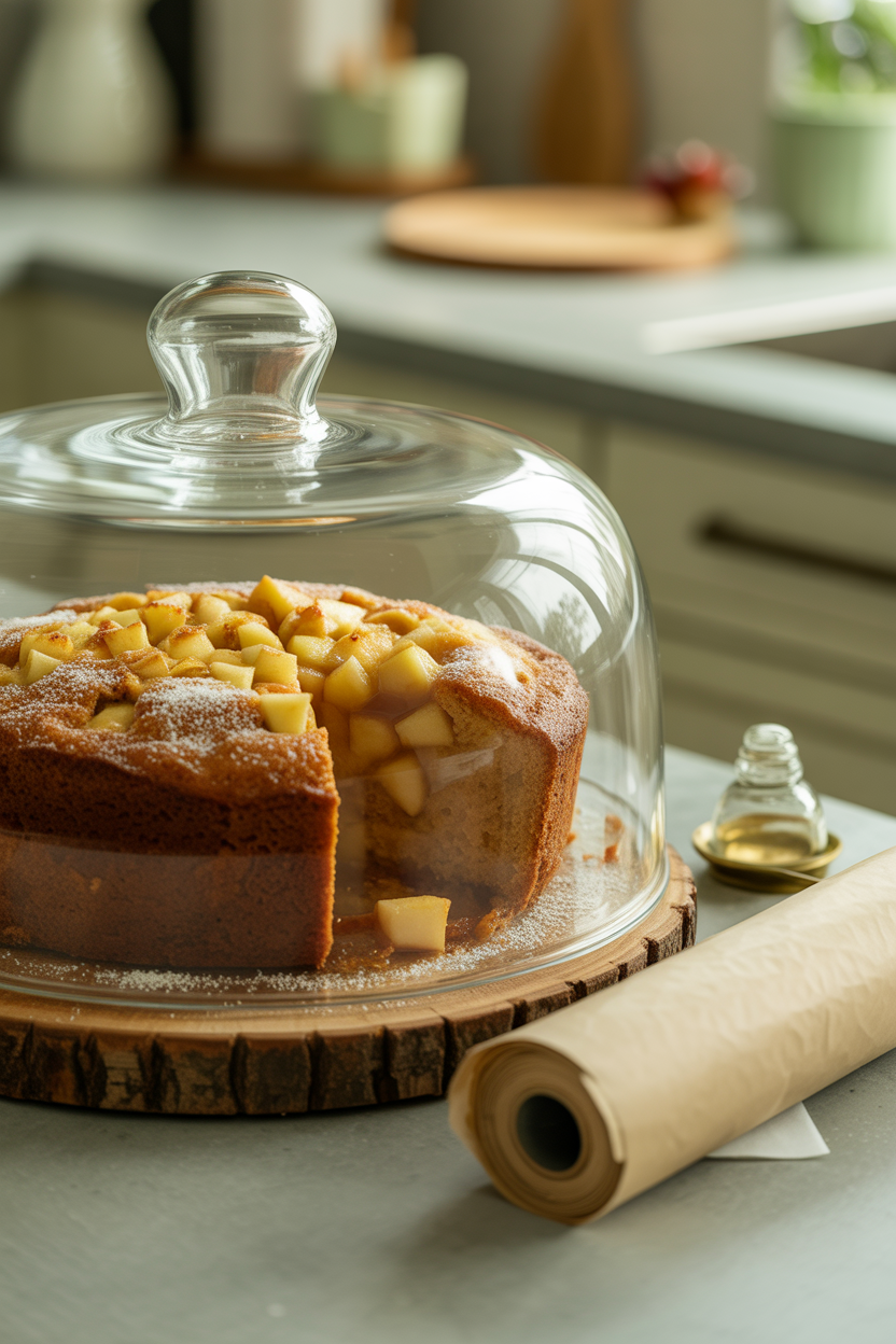 1 Golden Vegan Apple Cake